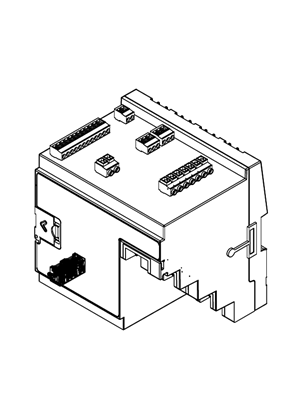 PowerLogic - ION9000 meter DIN mount no display HW kit - 3D CAD ...
