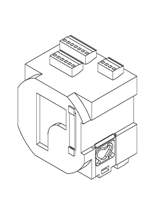 PM810 Meter unit only without display - 3D CAD | Schneider Electric