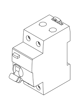MAX9 - RCCB 2P 40A and 63A 30mA 3D Simplified - 3D CAD | Schneider Electric