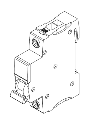Acti9 iC60N 1P 0.5A-63A- Double t MCB - 3D CAD | 슈나이더 일렉트릭