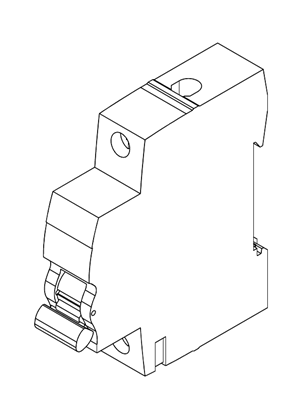 Acti9 K60N 1P 2A…63A, miniature Circuit Breaker - 3D CAD | Schneider ...