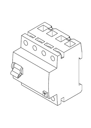 RCCB 4P 125A - 3D CAD | Schneider Electric