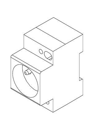 Modular socket; PC 16A - 3D CAD | Schneider Electric