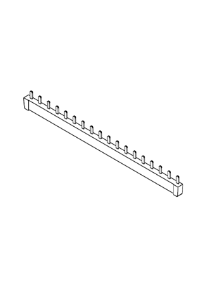Acti9 COMB BUSBAR 2P 100A 18 MODULES - 3D CAD | Schneider Electric