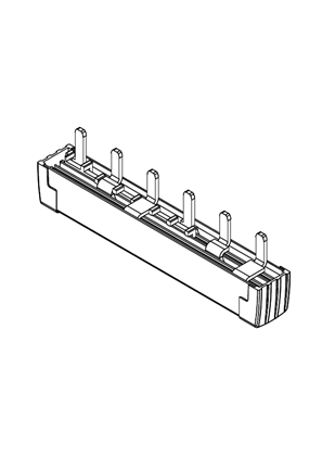 Acti9 COMB BUSBAR 3P 100A 6 MODULES - 3D CAD | Schneider Electric