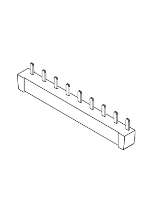 Acti9 COMB BUSBAR 3P 100A 9 MODULES - 3D CAD | Schneider Electric