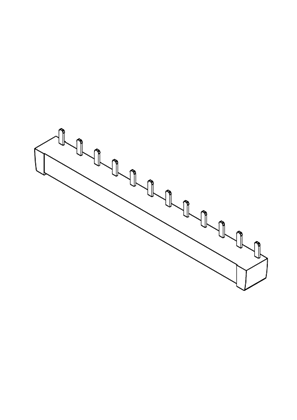 Acti9 COMB BUSBAR 4P 100A 12 MODULES - 3D CAD | Schneider Electric