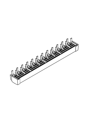 Acti9 Comb busbar 1PN 12 modules - 3D CAD | Schneider Electric