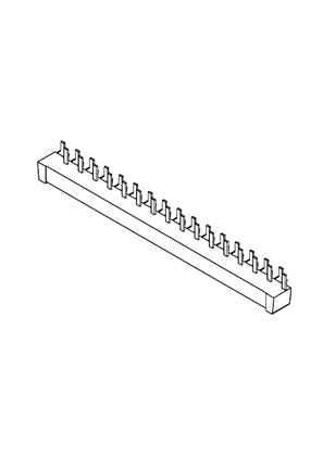 Acti9 COMB BUSBAR 3PN 100A 16 MODULES - 3D CAD | Schneider Electric