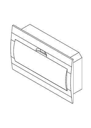 Easy9 Consumer Unit Flush 18 Ways - 3D CAD | Schneider Electric