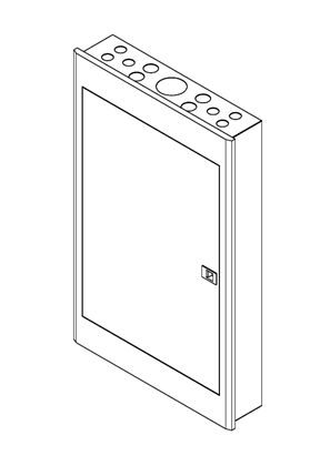 Easy9 distribution board vertical three phase neutral straight 36 way - 3D CAD | Schneider Electric