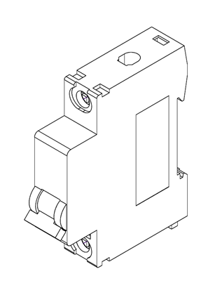 Easy9 MCB XP 1P B-C 40A 4500-6000 Miniature Circuit Breaker - 3D CAD ...