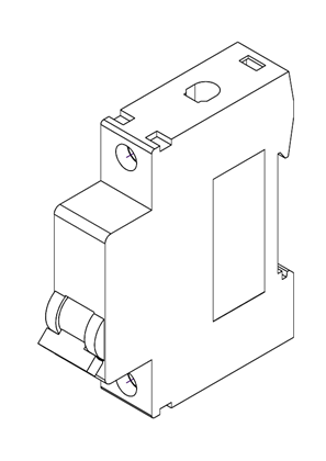 Easy9 MCB XP 1P C 6A-32A 4500-6000 Miniature Circuit Breaker - 3D CAD ...