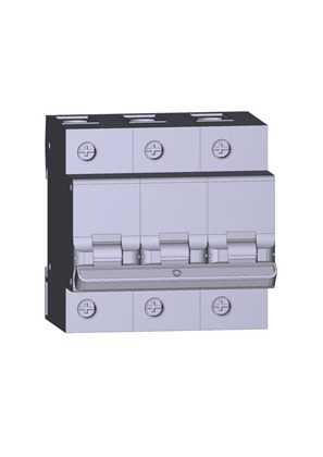 Easy9 MCB 3P 70A-125A Miniature Circuit Breaker - 3D CAD | Schneider Electric