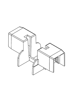 Easy9 Comb busbar 40 End Caps 1PN - 3D CAD | Schneider Electric