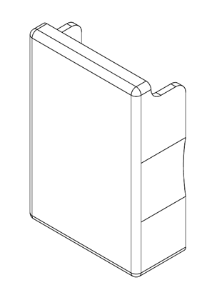 End caps for comb busbar UL489 Cuttable - 3D CAD | Schneider Electric