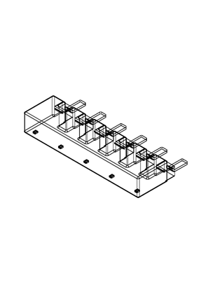 Multi9 comb busbar UL489 1P 2P 3P 6 pins for C60BP - 3D CAD | Schneider ...