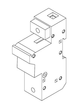 SBI 22X58 FUSE CARRIER N 125A - 3D CAD | Schneider Electric