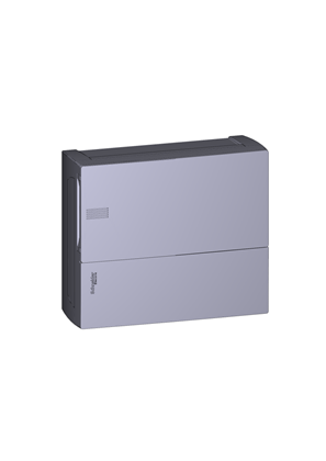 Mini Pragma - 1 row 12 surface-mounted solid door modules - 3D CAD ...