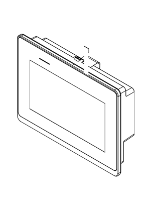 7 inch wide color touch screen - 3D CAD | Schneider Electric