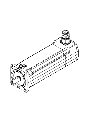 One-cable connection, straight connector - 3D CAD | Schneider Electric