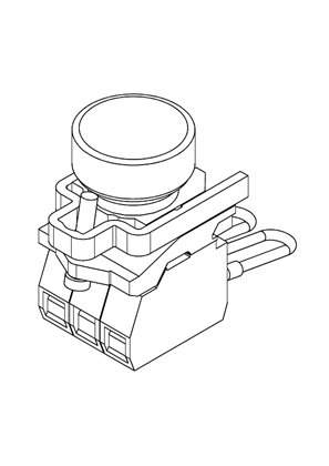 Metal Push to test pilot light - 3D CAD Diagramas CAD | Schneider Electric