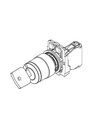 Control and signalling units Ø 22, Harmony® XB5 plastic, Key switches ...