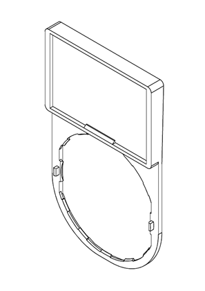 Legend holder 30 x 50 mm with legend 18 x 27 mm unmarked - 3D CAD ...