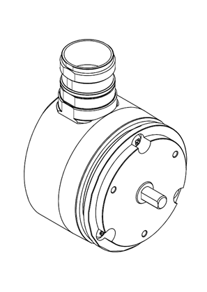 encoders Ø58 mm, with solid shaft Ø6 mm - 3D CAD | Schneider Electric