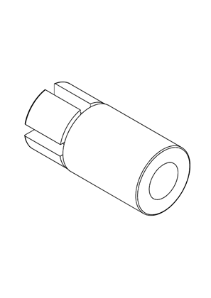 Reduction collars for absolute multiturn encoders, Ø90 - 3D CAD ...