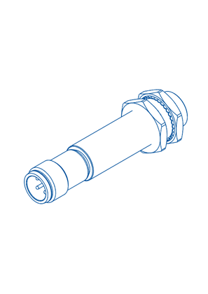 Inductive sensor M12 - brass Sn2mm - 3D CAD | Schneider Electric