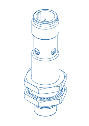 Inductive proximity sensors OsiSense XS, cylindrical M12, non flush ...