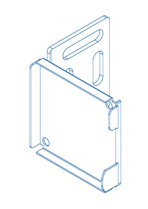Inductive proximity sensors OsiSense XS, flat form 40X40X15, fixing ...