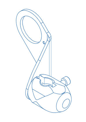 Accessories, ball-joint mounted fixing bracket for Ø30 sensors - 3D CAD ...