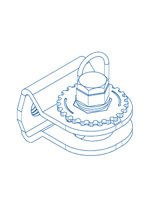 Emergency stop rope pull switches Preventa XY2C, clamp for cable - 3D ...