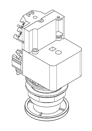 30MM ILLUMINATED RED PUSH PULL - 3D CAD | Schneider Electric