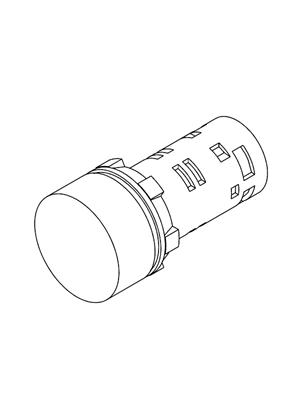Continuous or intermitent illuminated buzzer - 3D CAD Diagramas CAD ...