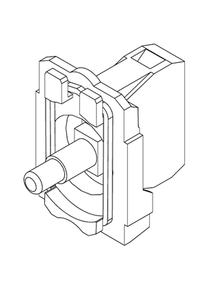 light block with body/fixing collar integral LED 230...240V - 3D CAD ...