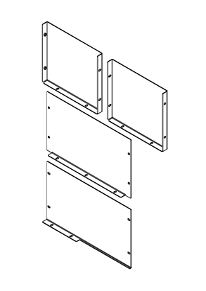 bottom inlet air duct, Altivar process Modular, LH/regen power module ...