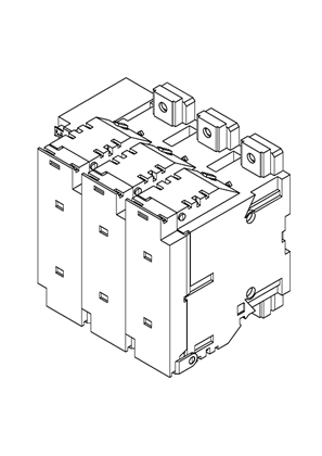 TeSys GS - Fuse disconnect switch GS2, 3 poles, left side external ...