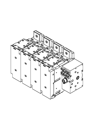 TeSys GS - Fuse disconnect switch 4 poles, front and right side ...