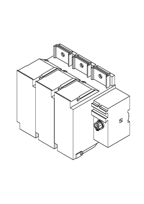 TeSys GS - Fuse disconnect switch GS2, 3 poles, front and right side ...