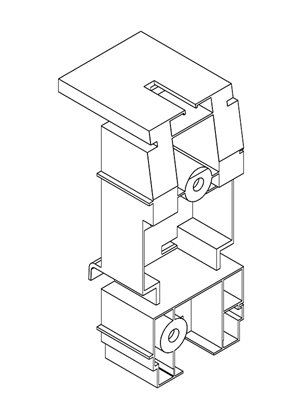 TeSys GV2-ME - Plastic adapter plate LAD31 for mounting between a GV2ME ...