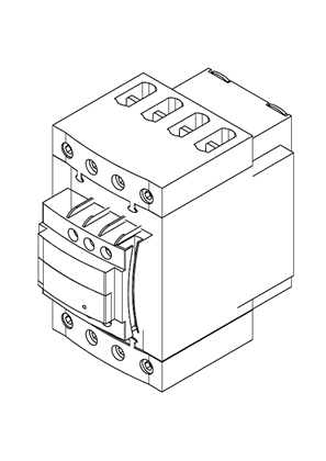 TeSys D contactor-4P-AC1-