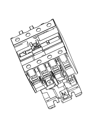 EasyPact TVS contactors - CAD of LC1E80-95 4P - 3D CAD | Schneider Electric