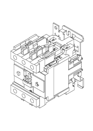 EasyPact TVS contactors - CAD of LC1E80-95 3P - 3D CAD | Schneider Electric