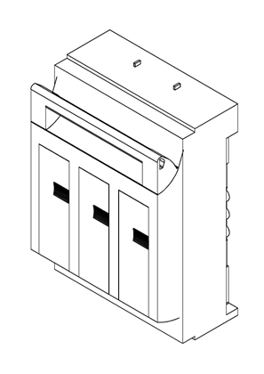 Fupact INF/ISFL/ISFT - ISFT400 fixed front connected M10 terminals ...