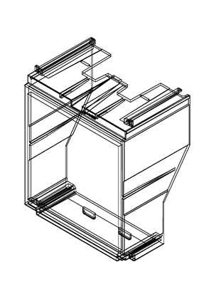 Fupact INF/ISFL/ISFT - Empty plastic box (96x96mm) - for Fupact ISFL250 ...
