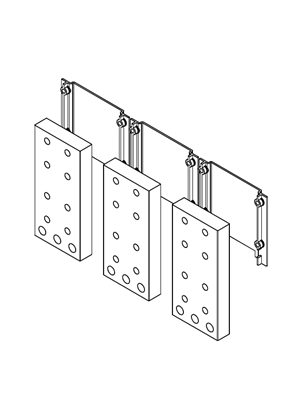 Masterpact MTZ - Front bottom connection - for Masterpact MTZ2 20 - 3P ...
