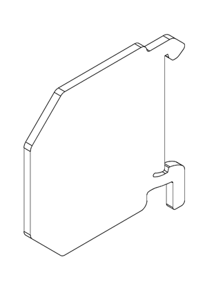 Partition Plate, screw terminals - 3D CAD | 슈나이더 일렉트릭